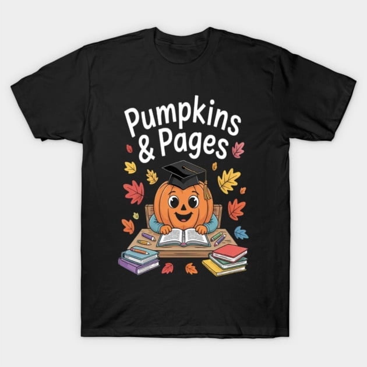 Fall Into Learning Funny Pumpkins Pages Teacher, H38077 Unisex T-Shirt ...
