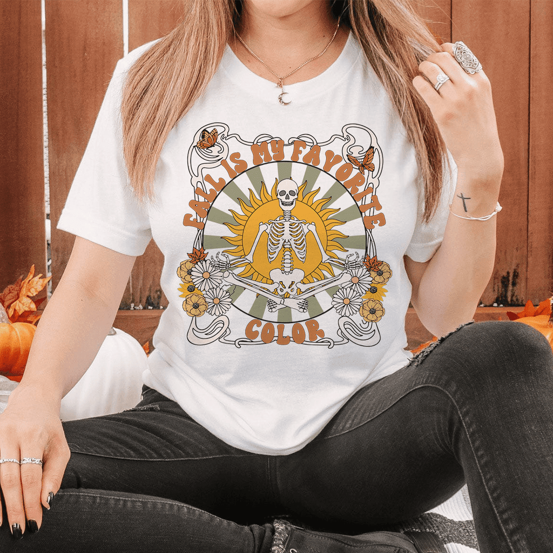 Fall Is My Favorite Color Tee Ash S Peachy Sunday T-Shirt - Walmart.com