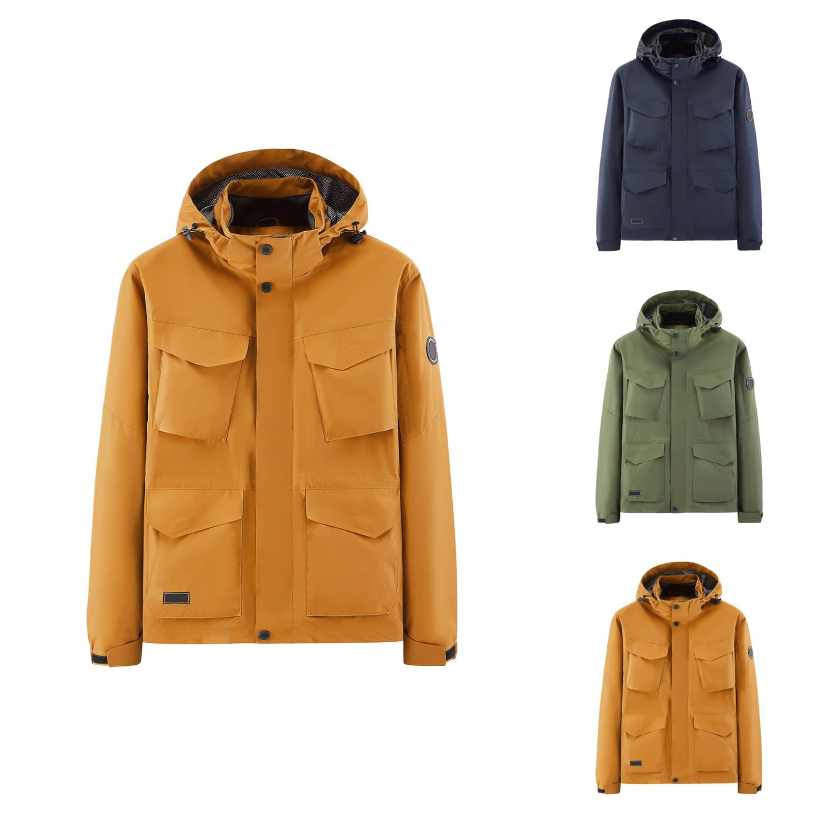 Fall Jackets for Men 2025 Lightweight Loose Fit Plus Size Windproof ...