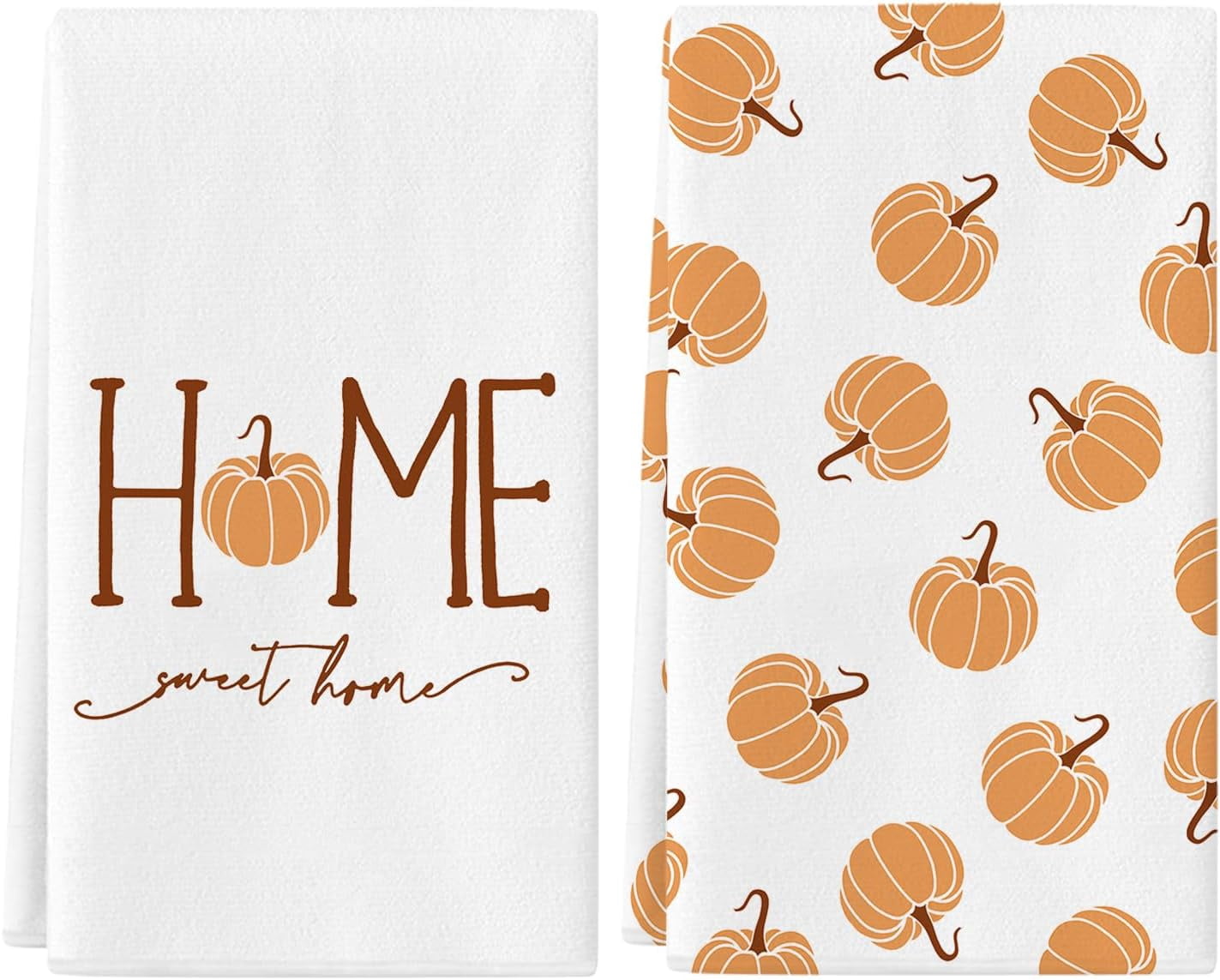 Fall Kitchen Towels 18x26 Inch, Pumpkin Fall Decorations Sweet Home ...