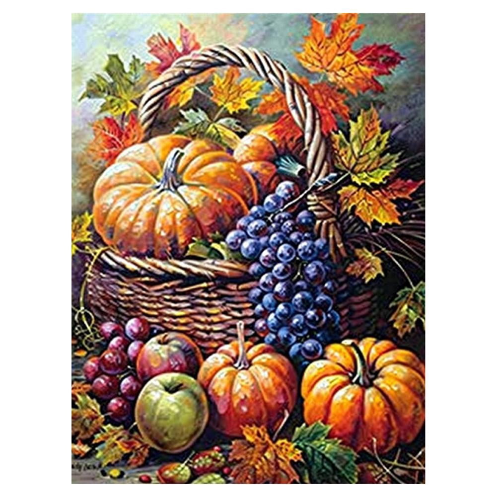 Fall Landscape Diamond Art Kits for Adults,Autumn Harvest Landscape ...