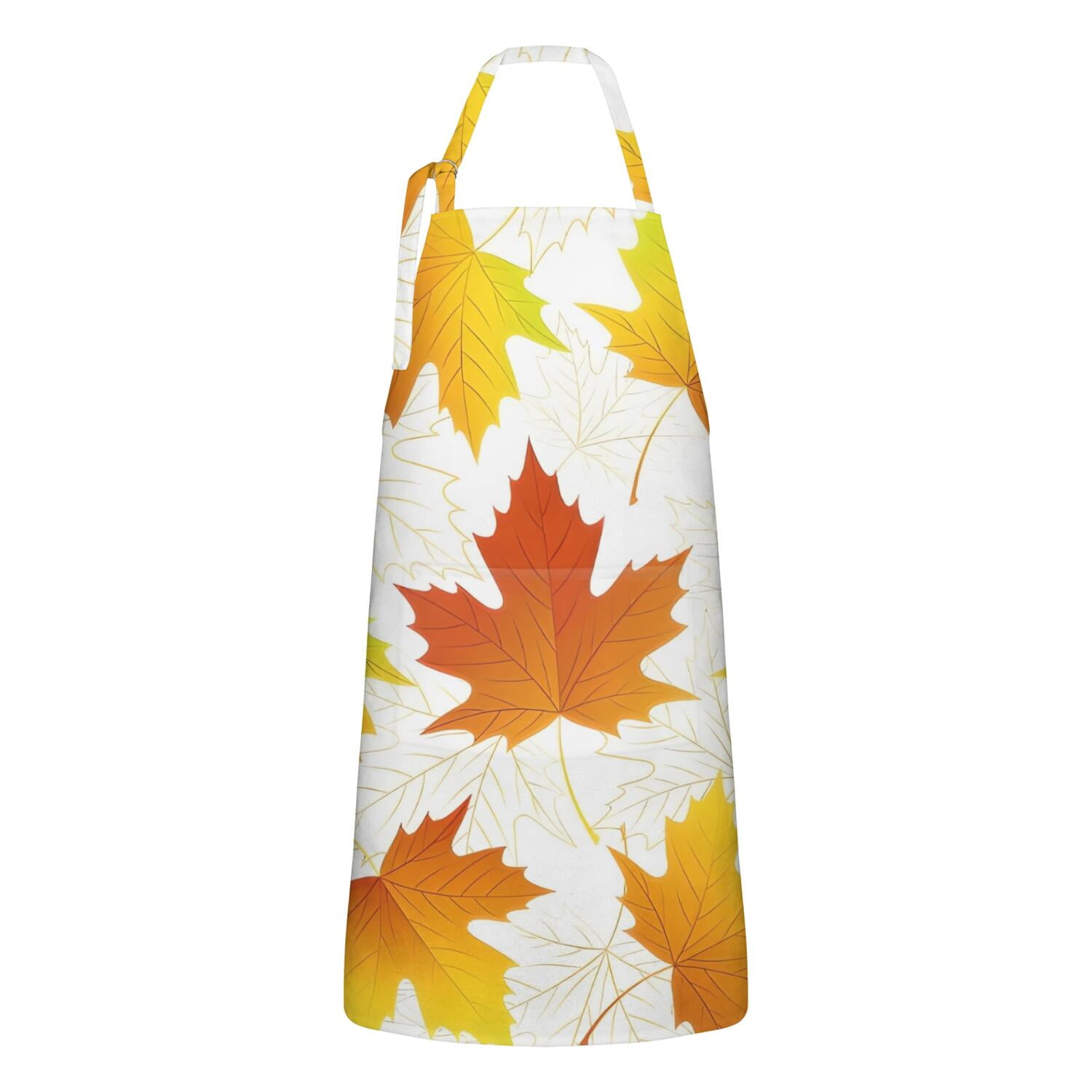Fall Leaves Apron-Garden Aprons for Women with Pockets-Cotton Linen ...