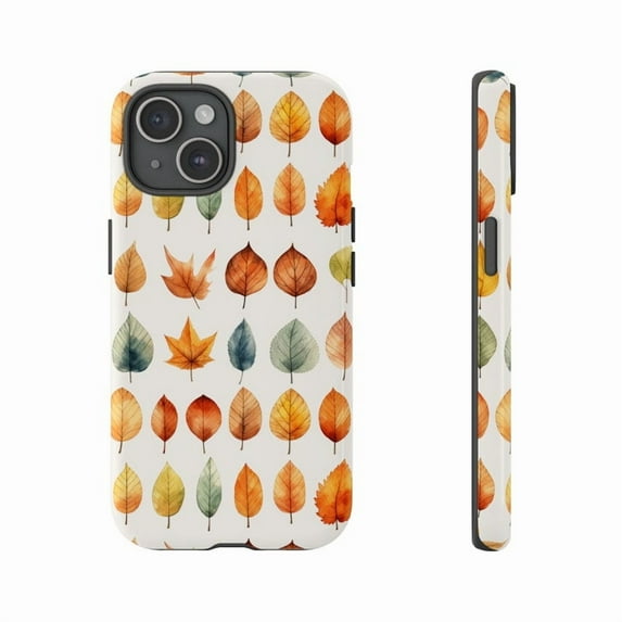 Fall Leaves Autumn Floral Gift Phone Case for iPhone 11 12 13 14 15 16 ...