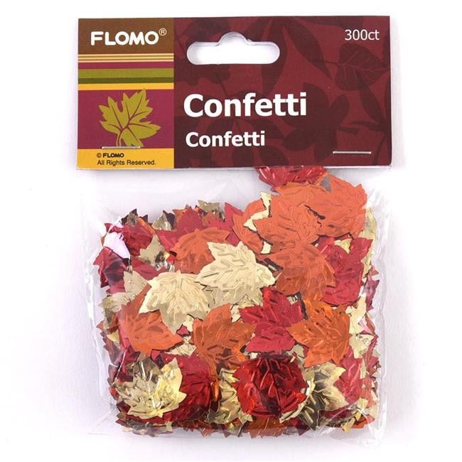 Fall Leaves Confetti, Assorted Color - 300 per Pack - Pack of 48 ...