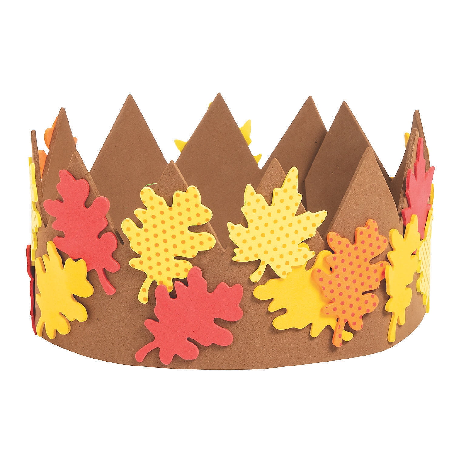 Fall Leaves Crown Craft Kit, Craft Kits, Hat & Mask, Apparel Craft Kits ...