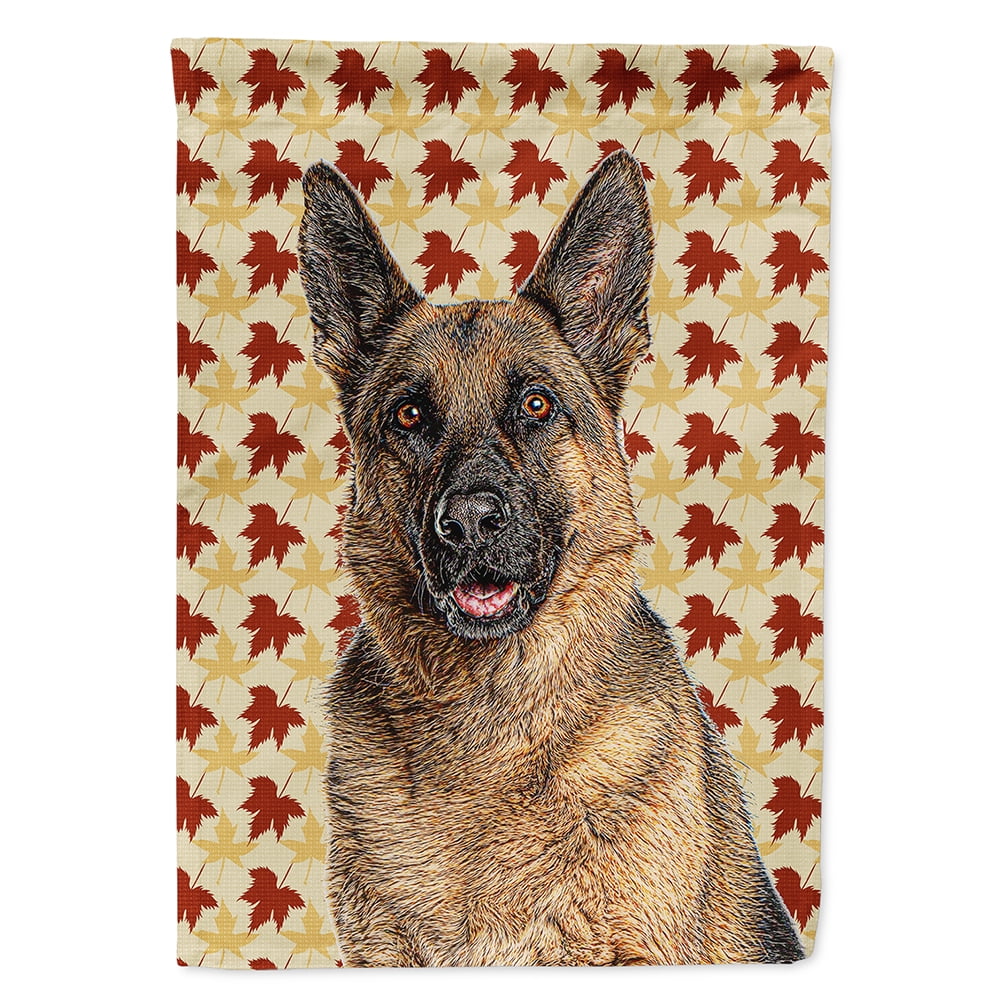 Fall Leaves German Shepherd Garden Flag - Walmart.com