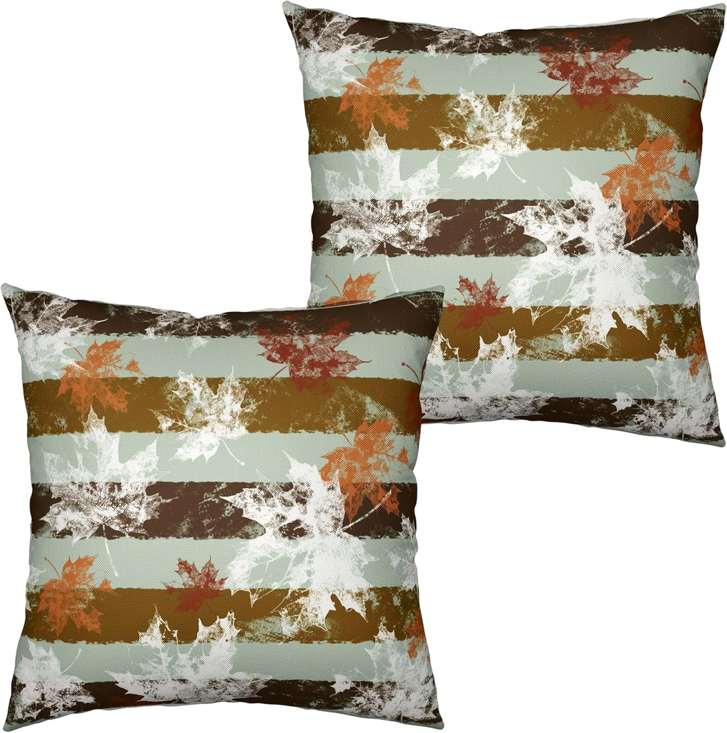 Fall Leaves Pillow Covers Maple Leaf Autumn Outdoor Pillow Case ...