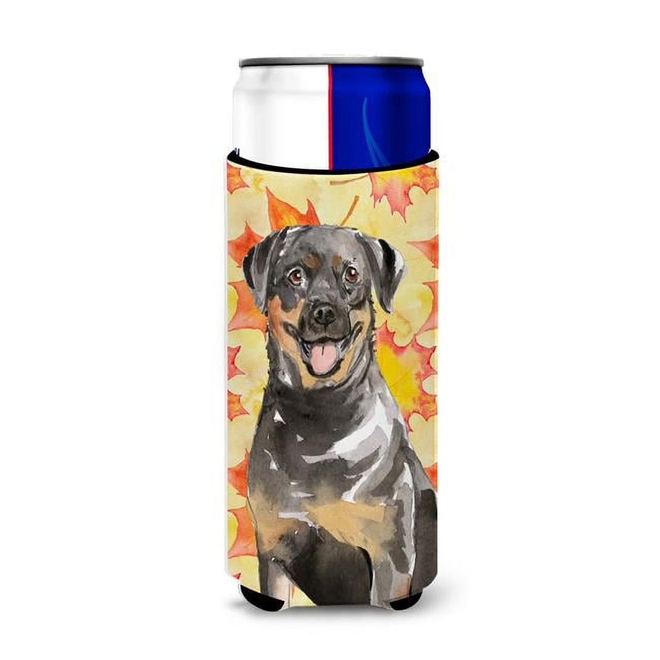 Fall Leaves Rottweiler Michelob Ultra Hugger for Slim Cans - Walmart.com