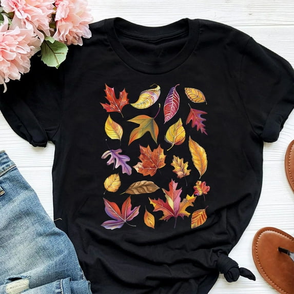 Fall Leaves Shirt, Autumn Leaf Shirt, Fall Season Shirt, Gardener Gift ...