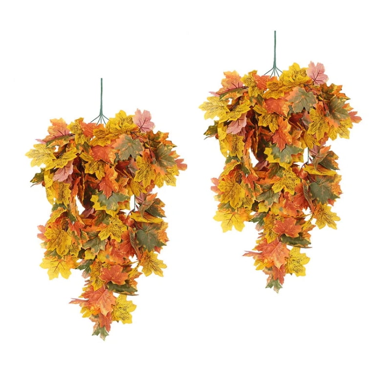 Fall Leaves Wall Hanging Plant,Autumn Decor Outdoor, Fall Decor for ...