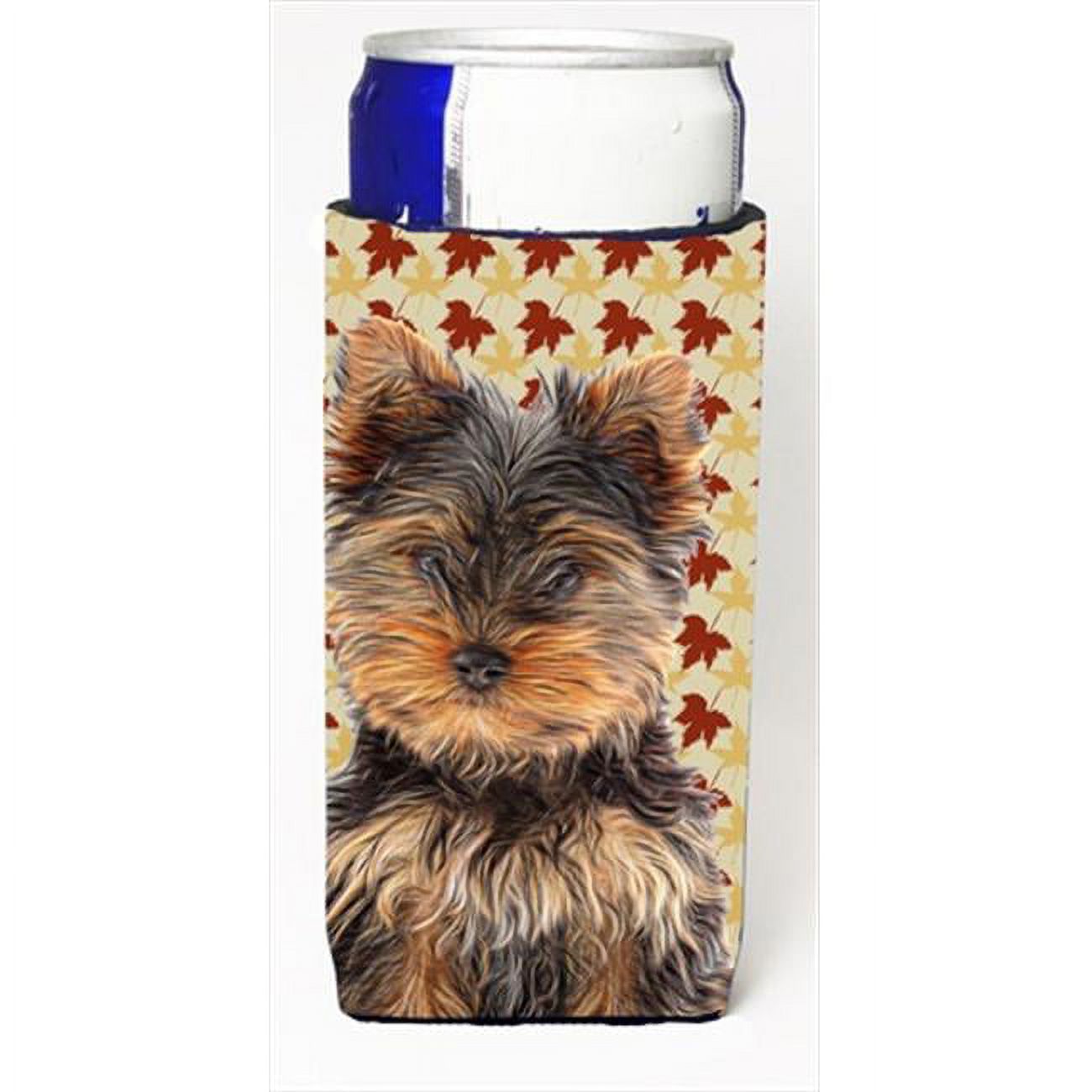 Fall Leaves Yorkie Puppy & Yorkshire Terrier Michelob Ultra bottle ...