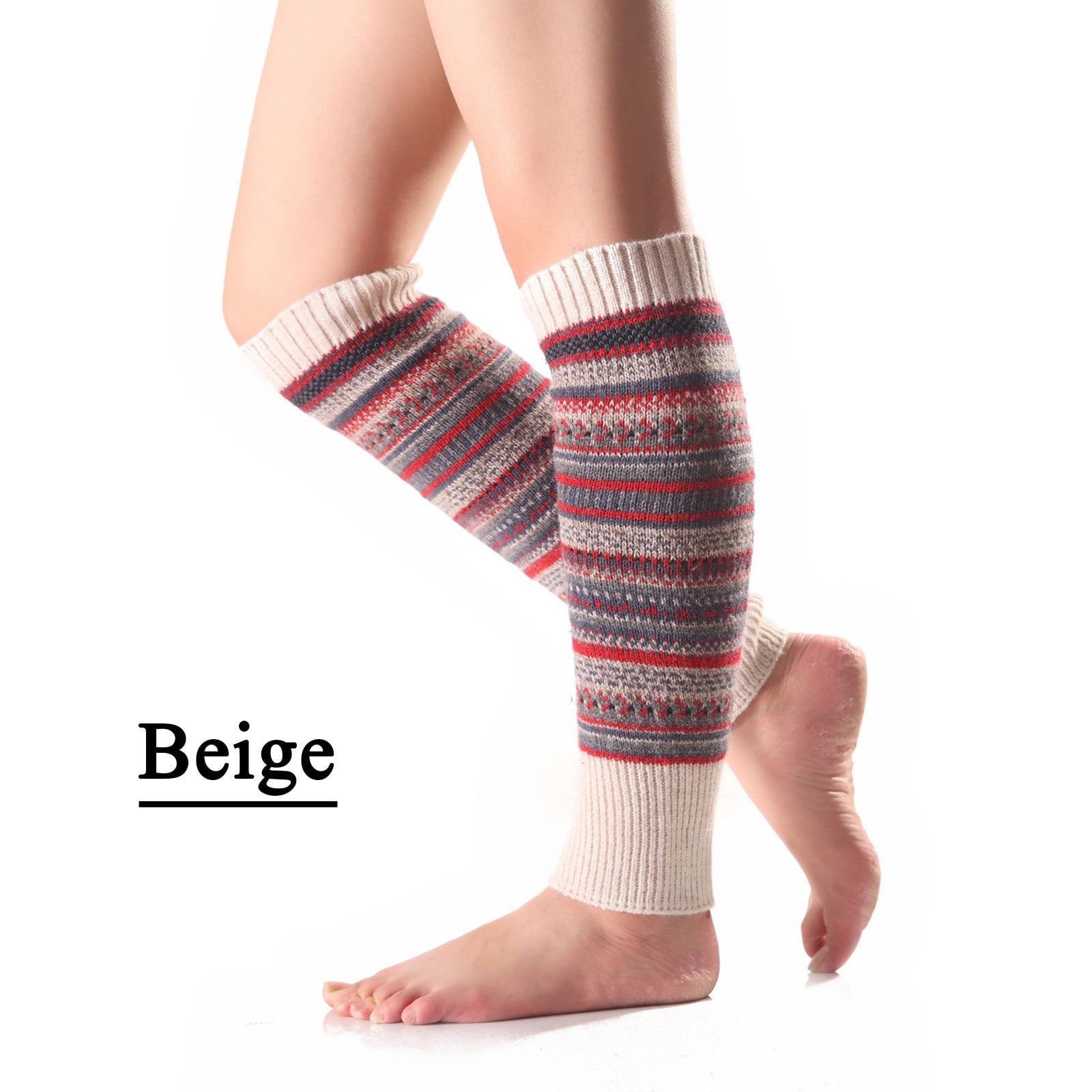 Fall Long Sleeve Thermal Leg Warmers for Women Beige Warmer Womens Men ...