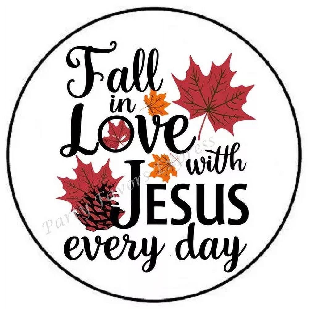 Fall In Love With Jesus Every Day Sticker Party Favors Sticker Envelope ...
