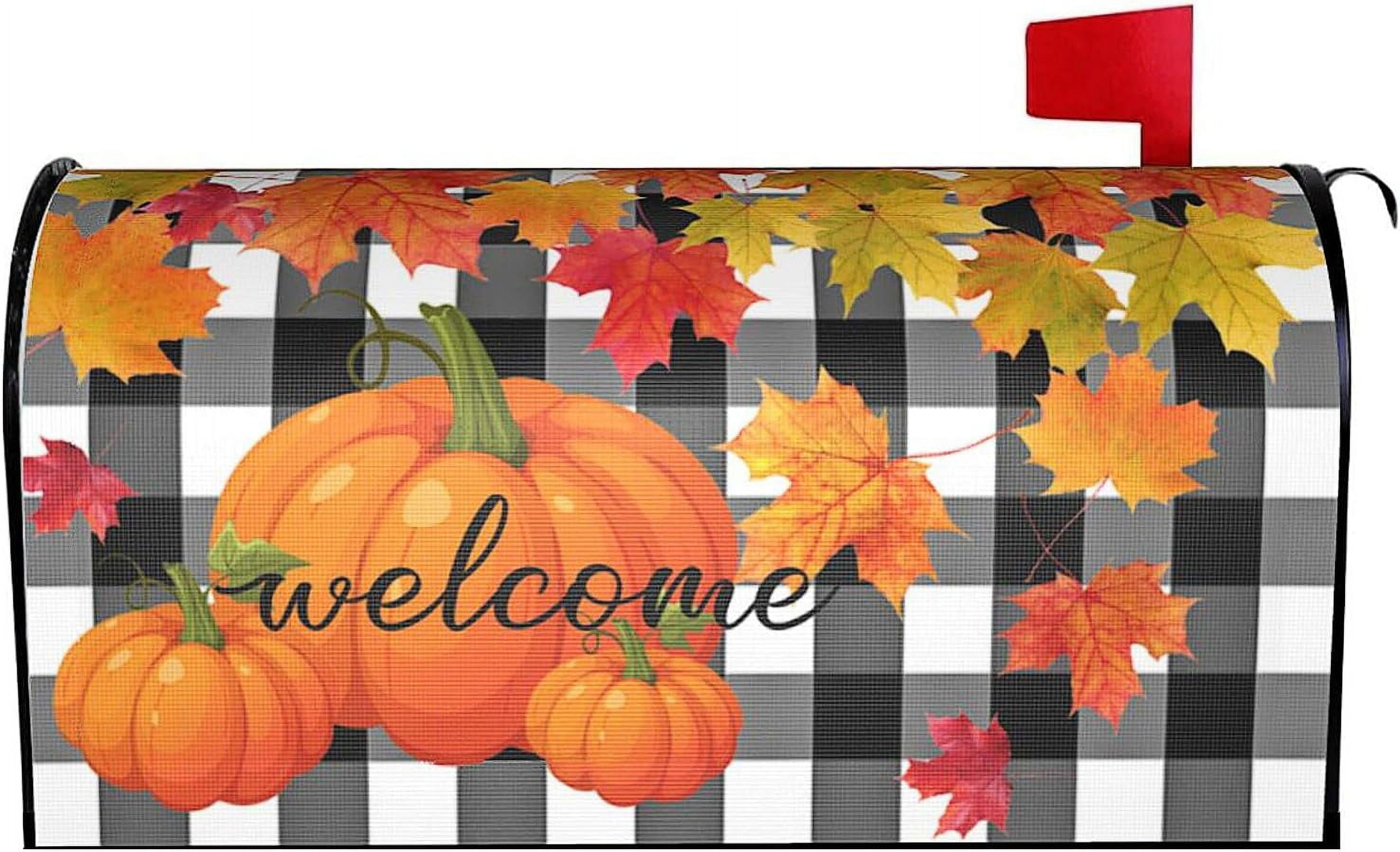 Fall Mailbox Covers Magnetic Autumn Mailbox Covers Pumpkins Maple Leaf ...