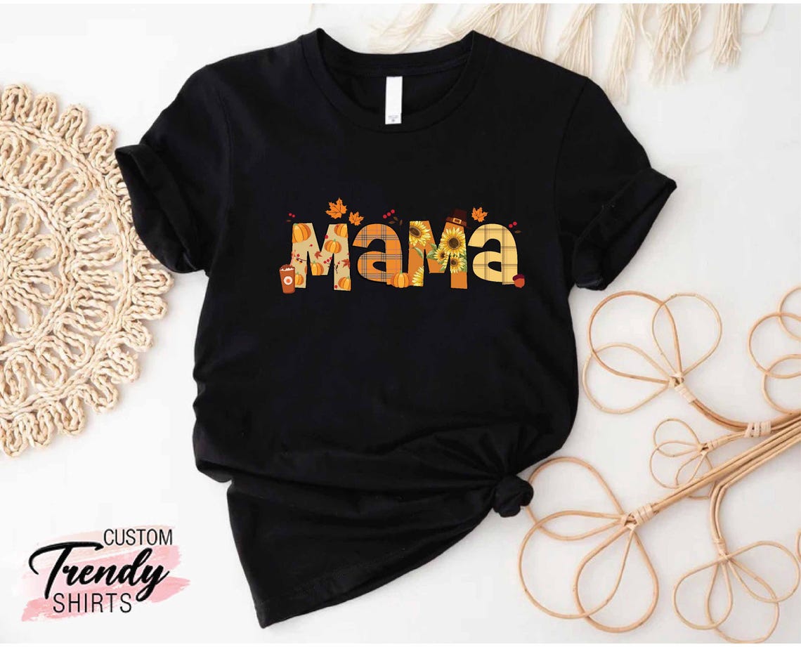 Fall Mama Shirt, Mom, Fall Leaves Shirt, Mom Fall Shirt, Fall Season ...