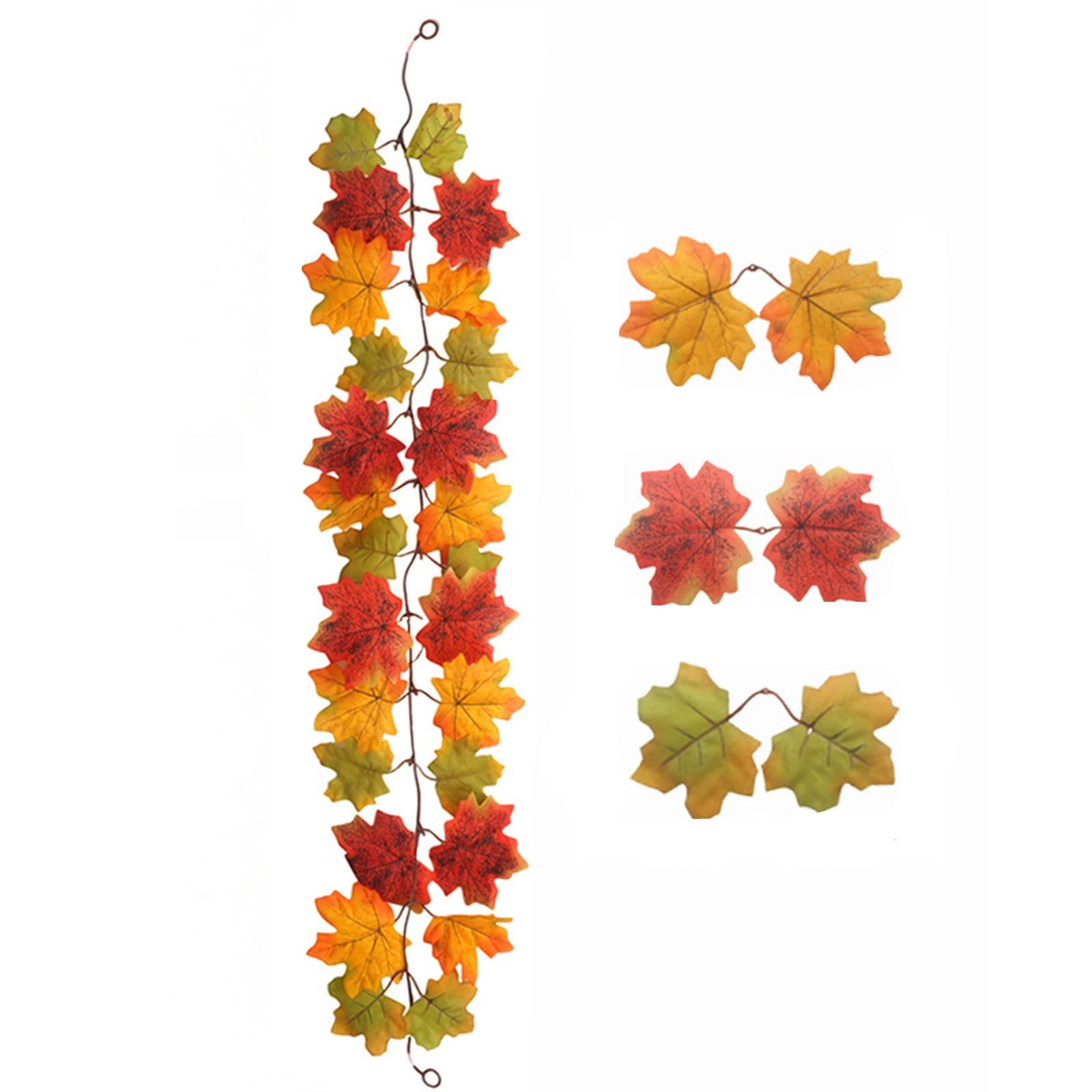 Fall Maple Leaf Autumn Hanging Vines for Door Wall Mantle – Thanksgiving Halloween Seasonal ...
