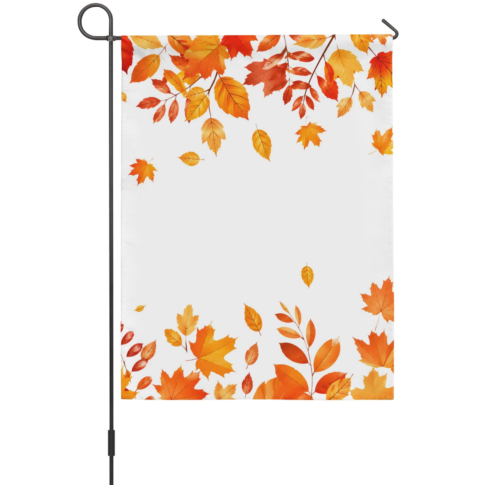 Fall Maple Leaf Garden Flag 12 x 18 Inches, Red Autumn Plant Falling ...