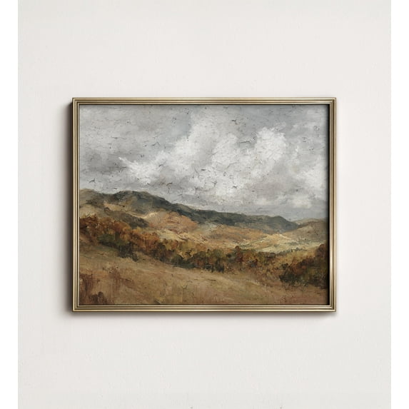 Fall Mountain Landscape Print: Rustic Autumn Farmhouse Wall Art 11-45 ...