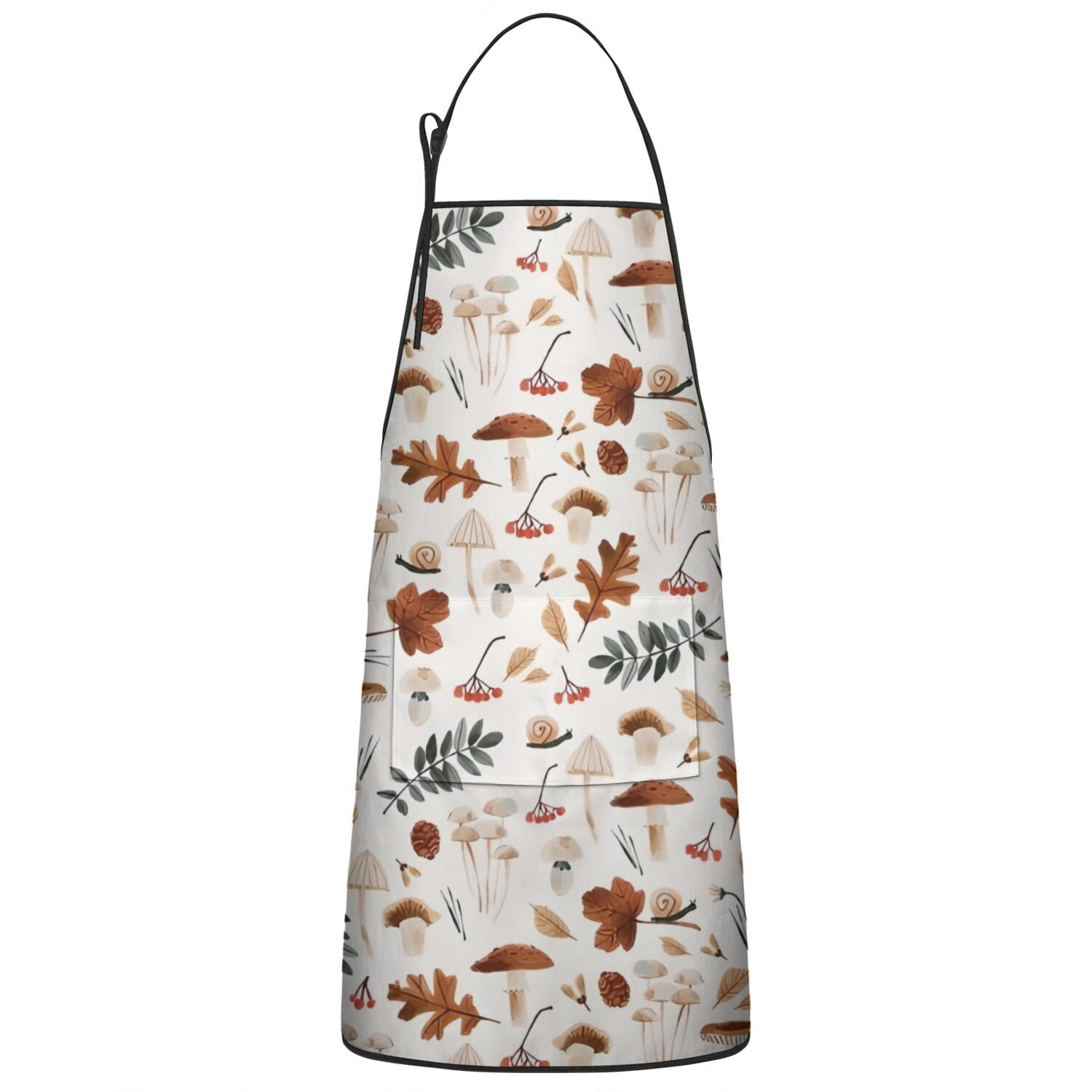Fall Mushrooms Leaves Pattern Apron-Garden Aprons for Women with ...