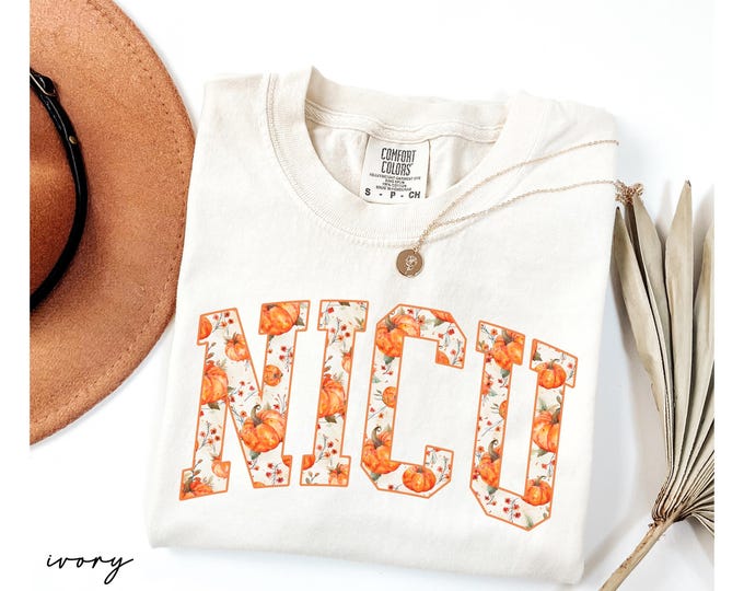 Fall NICU Nurse Shirt, Pumpkin Neonatal ICU Sweater Crewneck,Cute ...