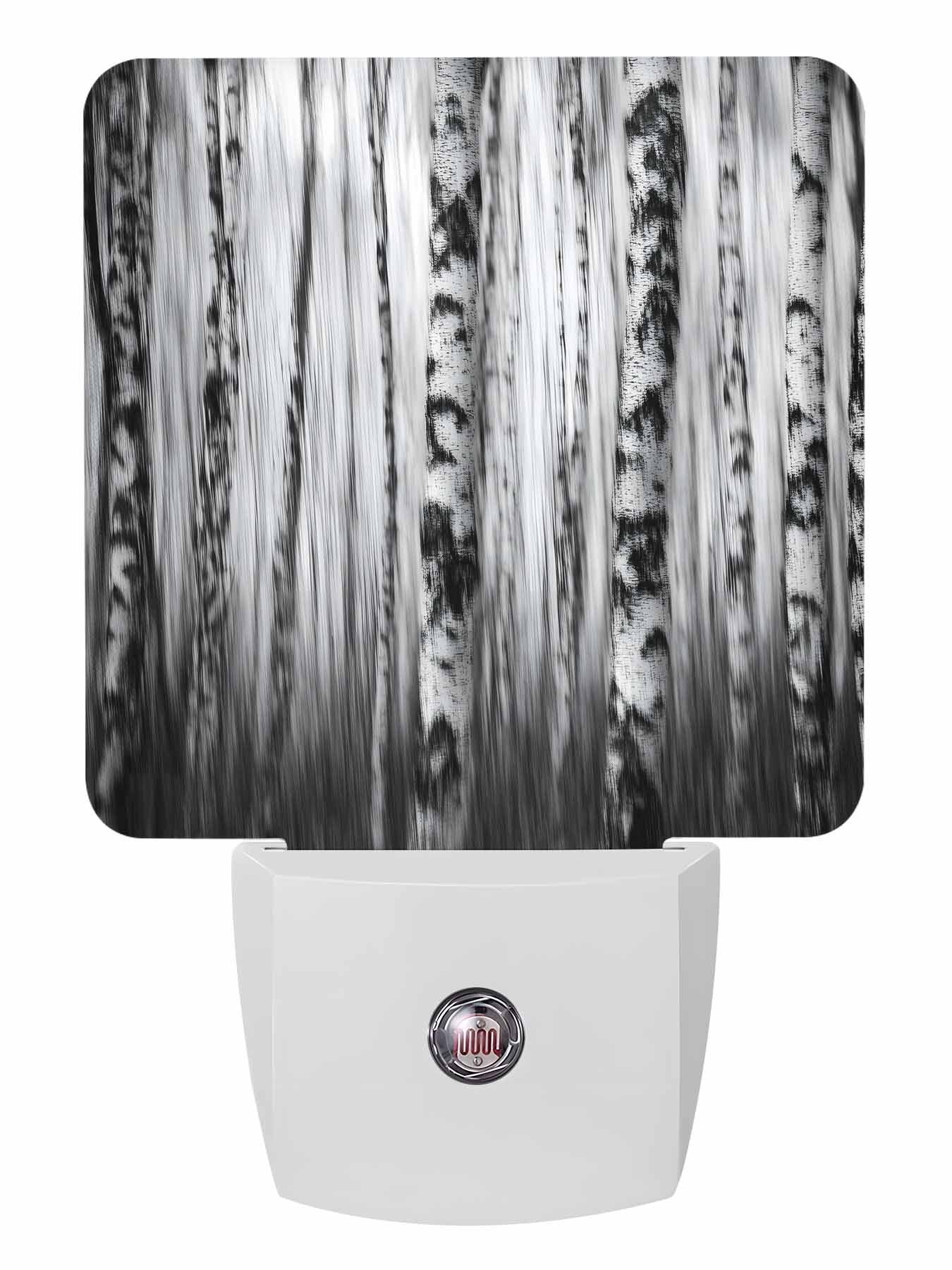 Fall Night Lights Auto Sensor Black Woods Trunk Plug-in LED Nightlights ...