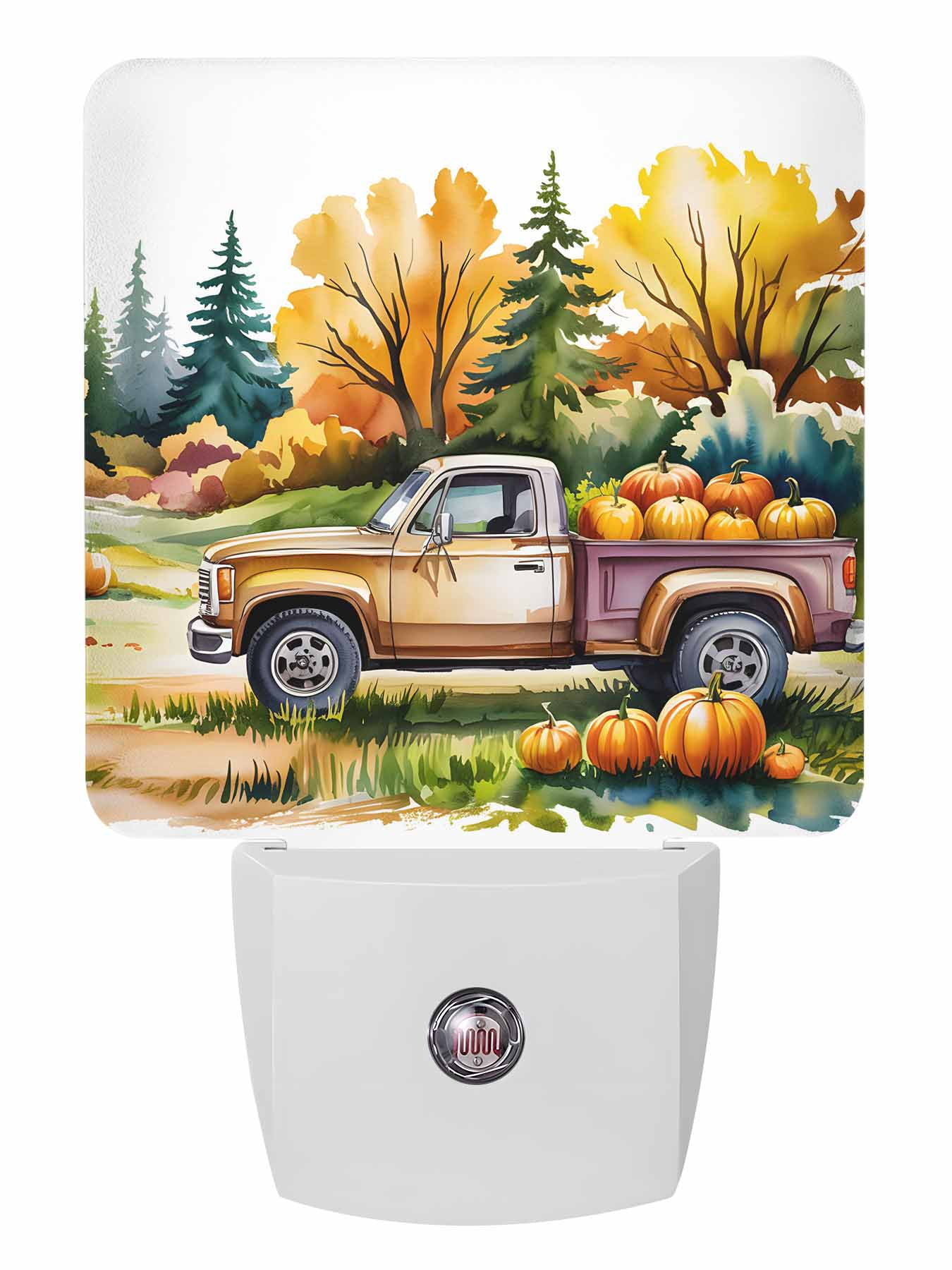 Fall Night Lights Auto Sensor Hello Autumn Pumpkin Truck Plug-in LED ...