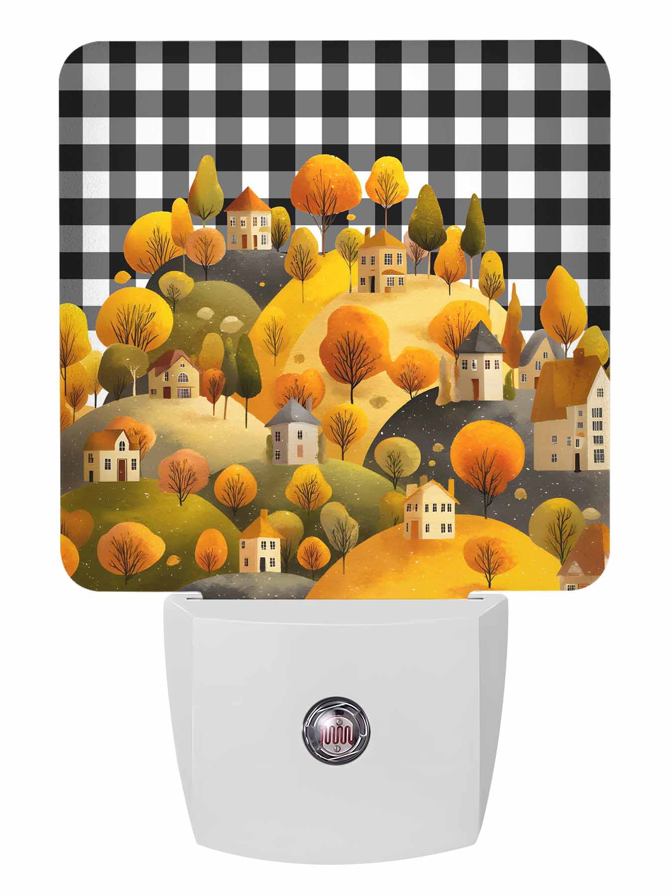 Fall Night Lights Auto Sensor Hill House Plug-in LED Nightlights Dusk ...