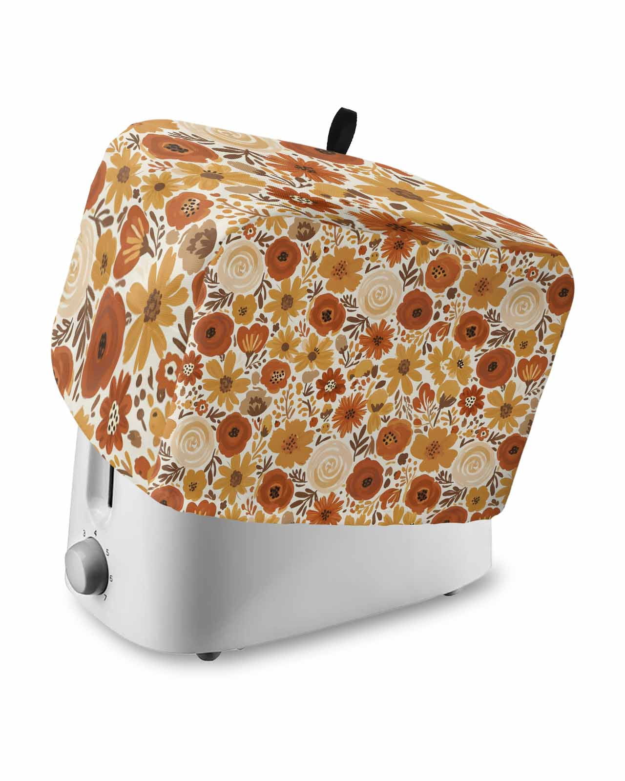 Fall Orange Flower Small Toaster Cover 2 Slice, Kitchen Appliance ...