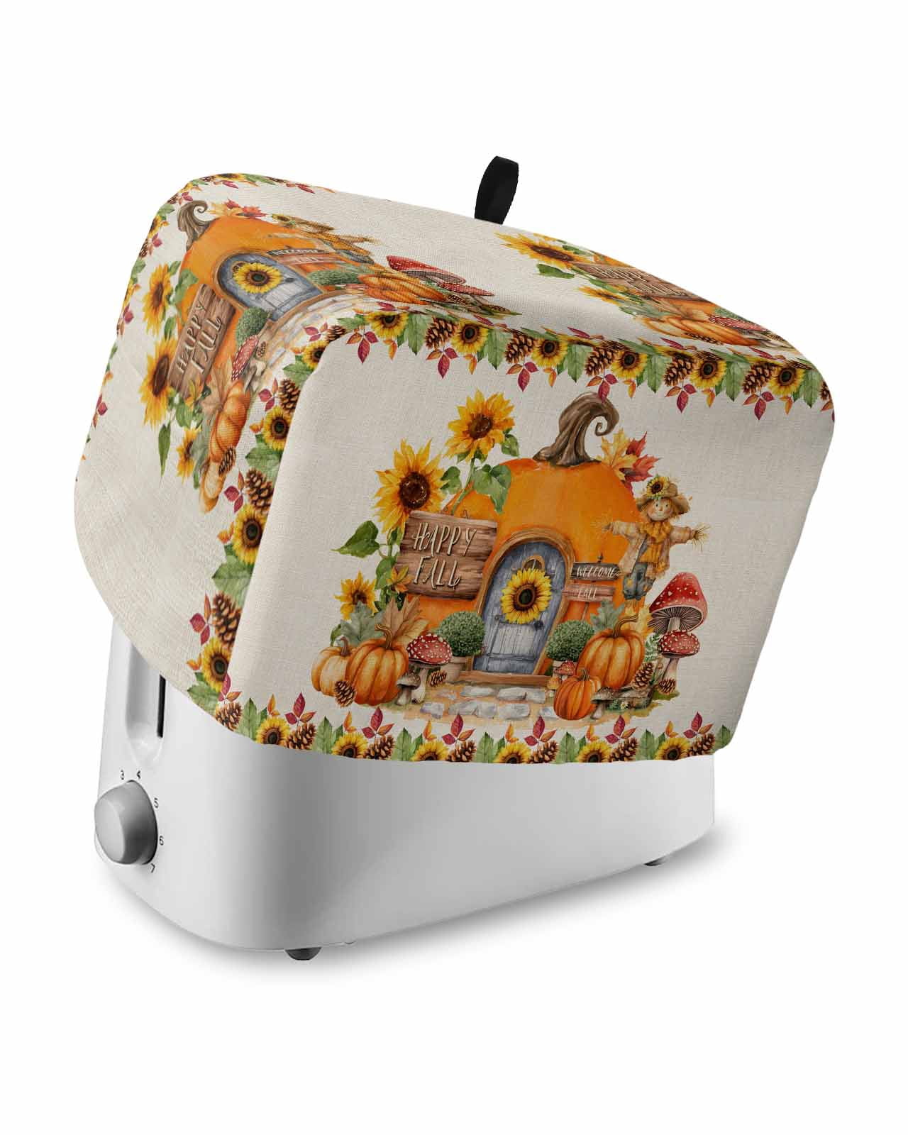 Fall Orange Pumpkins Small Toaster Cover 2 Slice, Kitchen Appliance ...