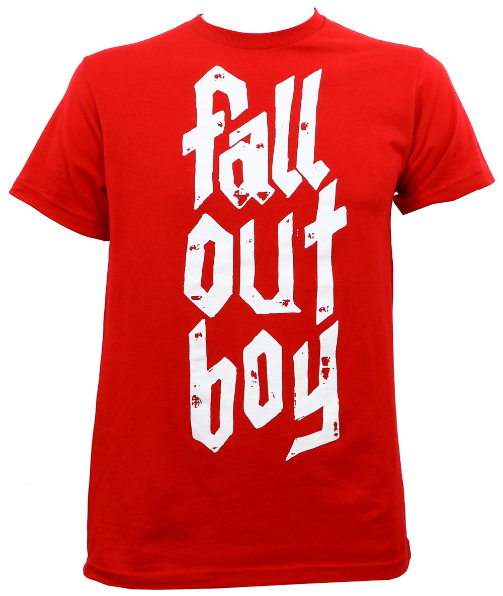 Fall Out Boy Men's Metal Stack T-Shirt Red XX-Large | Officially ...