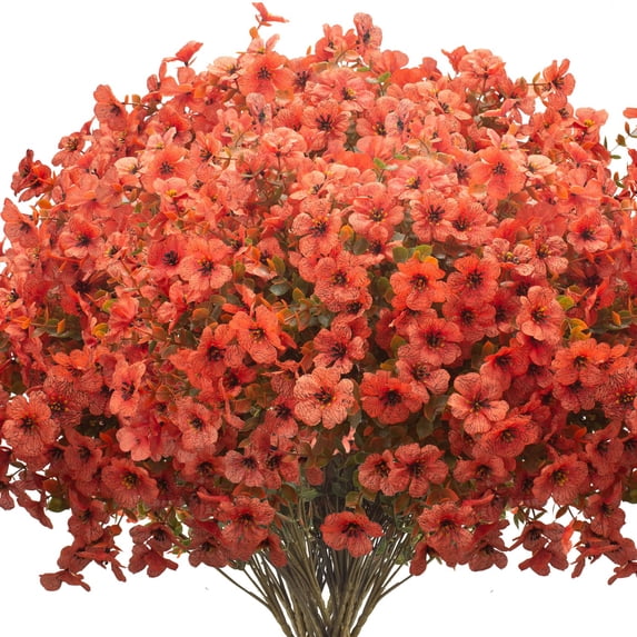 Fall Outdoor Artificial Flowers 16 Bundles - UV Resistant Faux Daisy ...