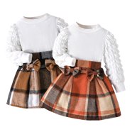 7Y Girl Skirt Sets, Casual Winter Fall Dresses, Cute Outfit for Big ...