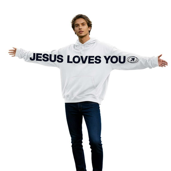 Fall Oversize Hoodies For Women Unisex Christian Letter Print Jesus ...