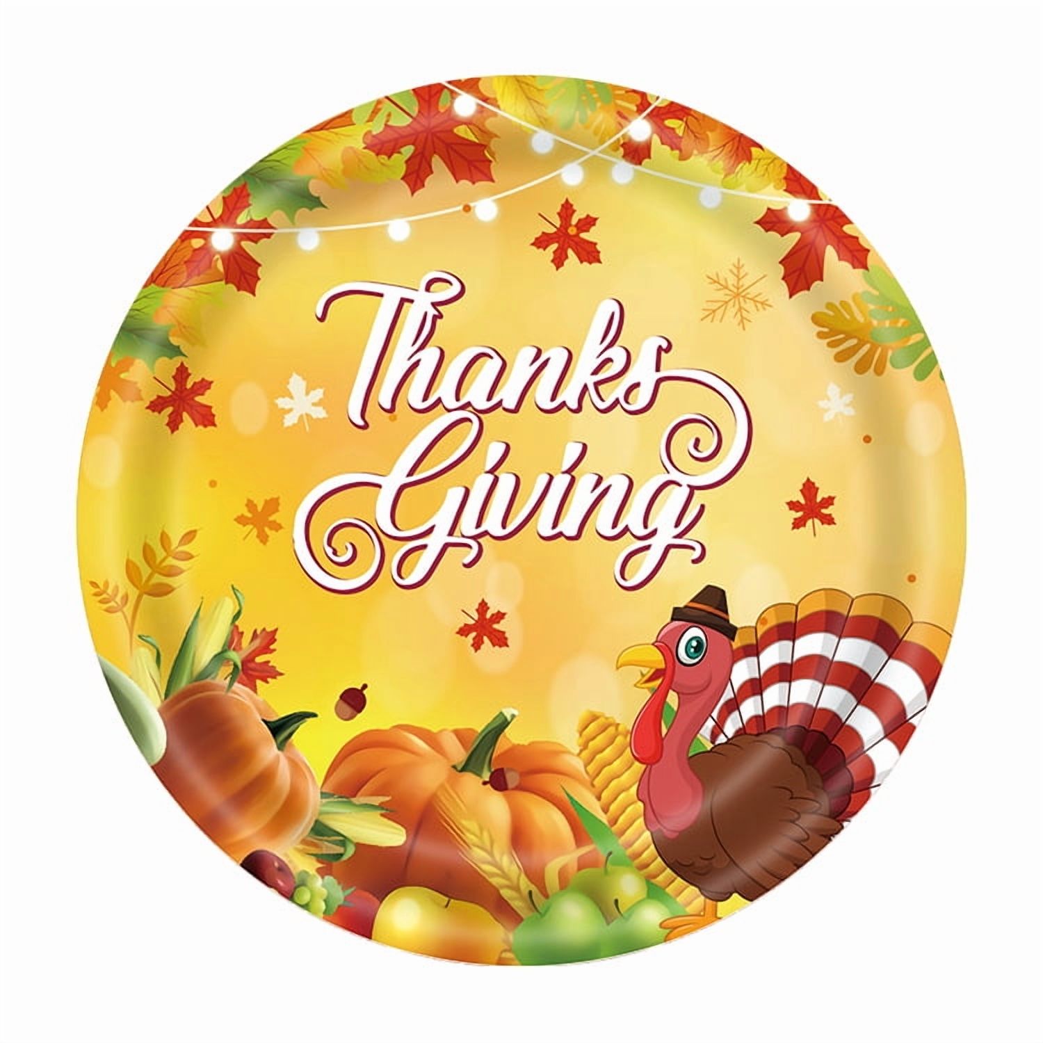 Fall Party Plates and Napkins Party Supplies, Autumn Pumpkin Leaves ...