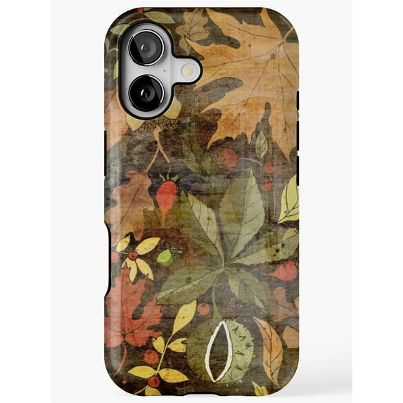 Fall Pattern Seasonal Autumn Leaves Artwork Phone Case for iPhone 11 12 ...