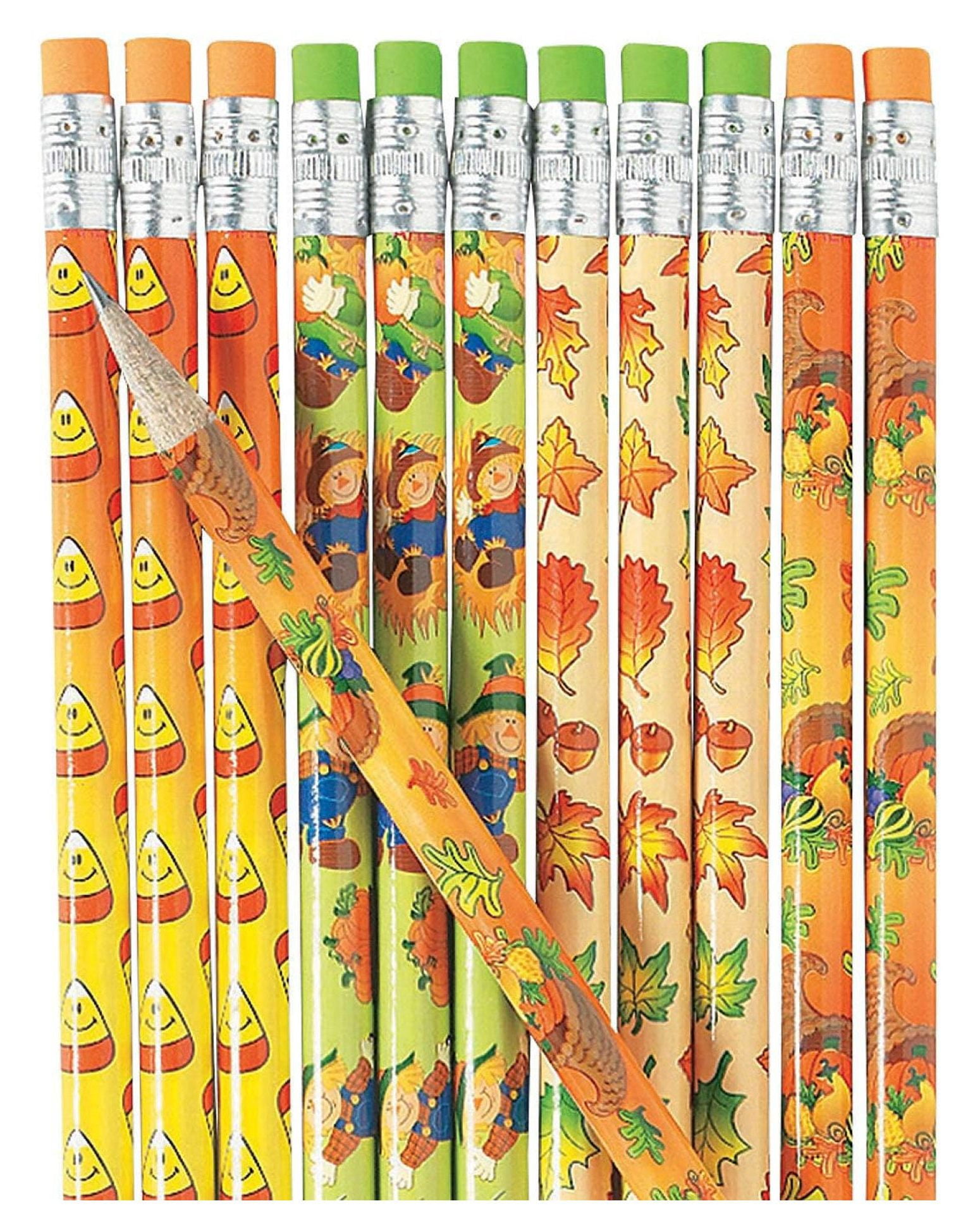 Fall Pencil Assortment (144 bulk pencil set) Fall Stationery - Walmart.com