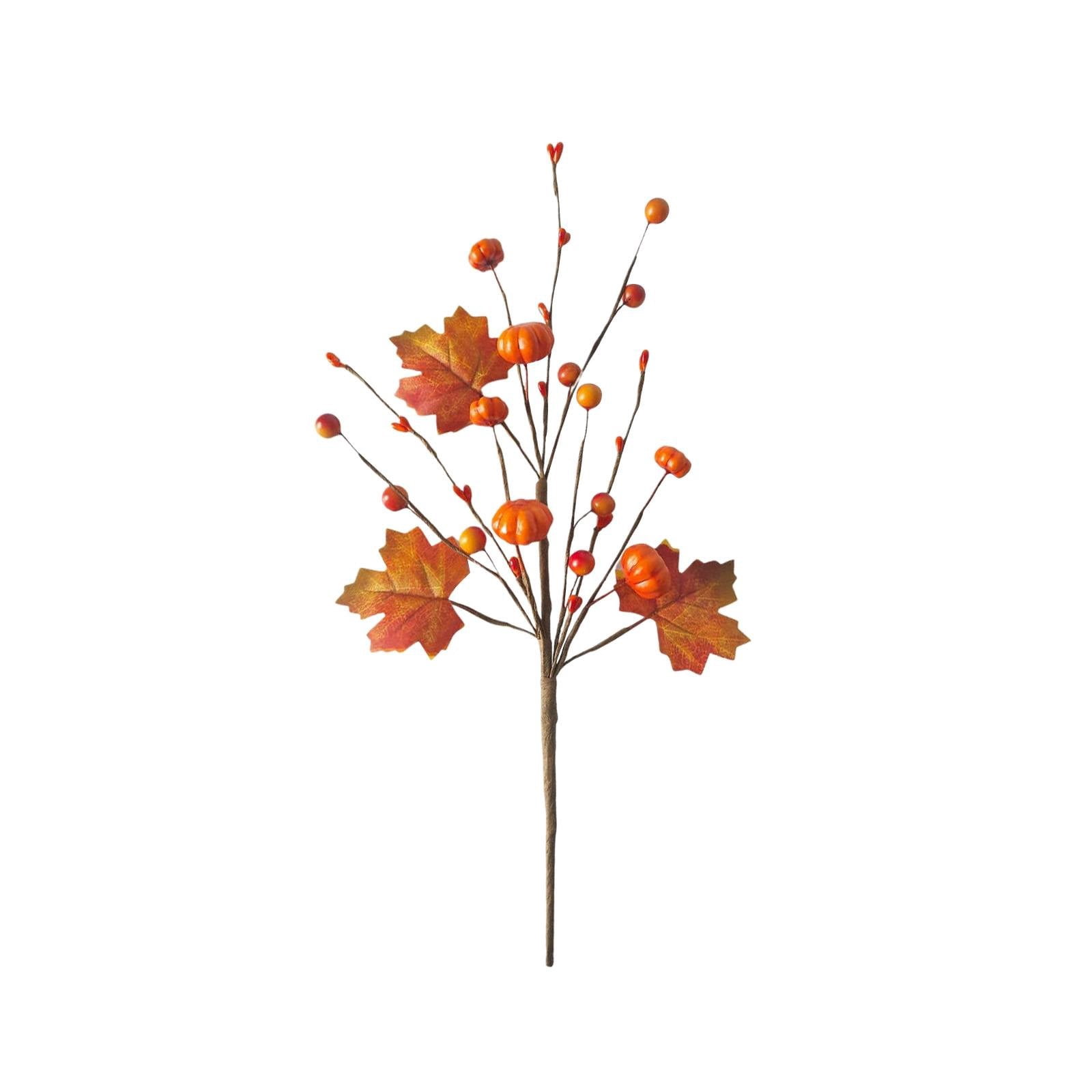 Fall Picks, Fall Berry Stems, Artificial Pumpkin Berry Stems, Autumn ...