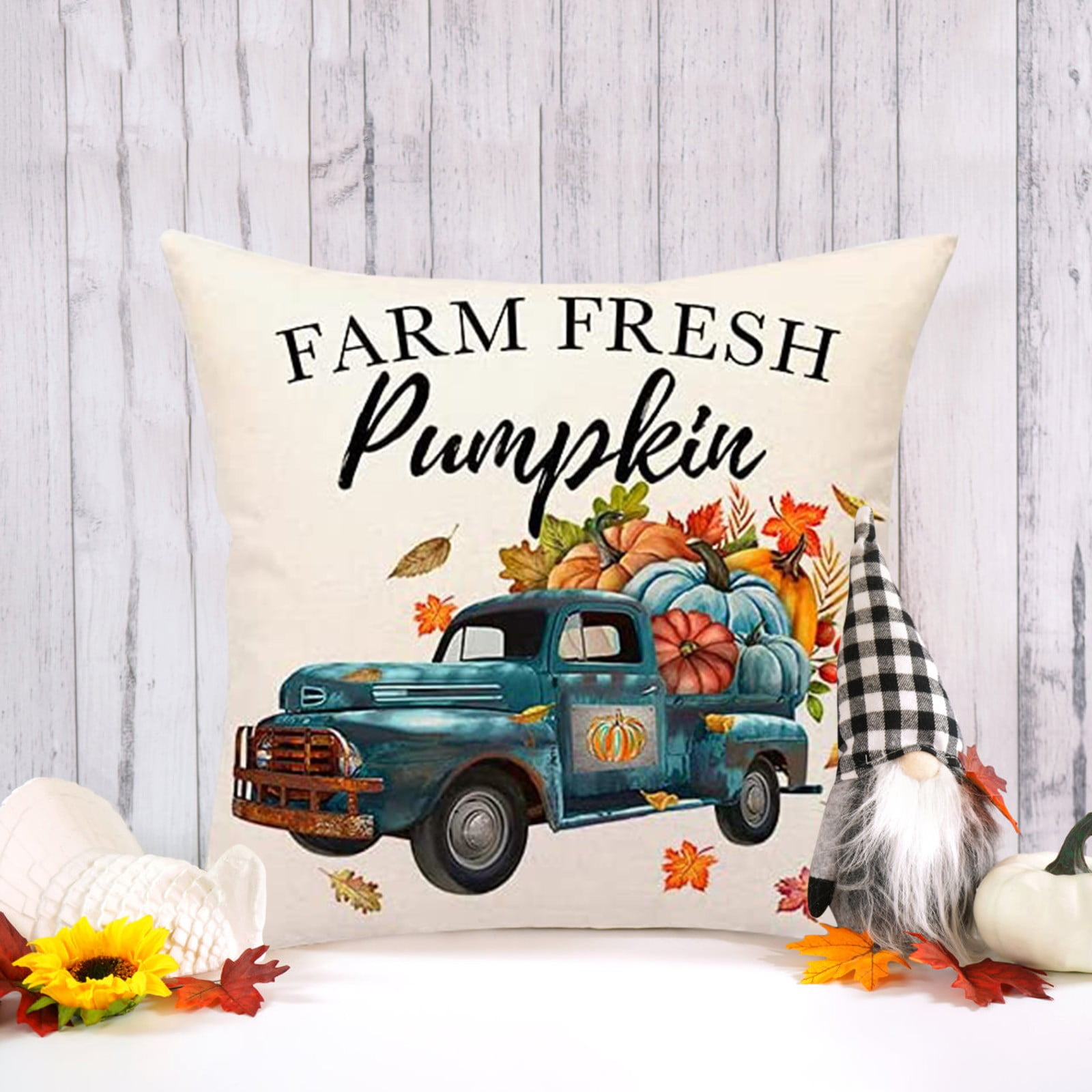 Fall Pillow Covers Autumn Decorative Pillow Case 1Pcs Set Pumpkin ...