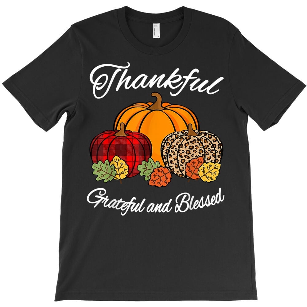 Fall Plaid Leopard Pumpkin Autumn Thanksgiving Blessed Themed Themed ...