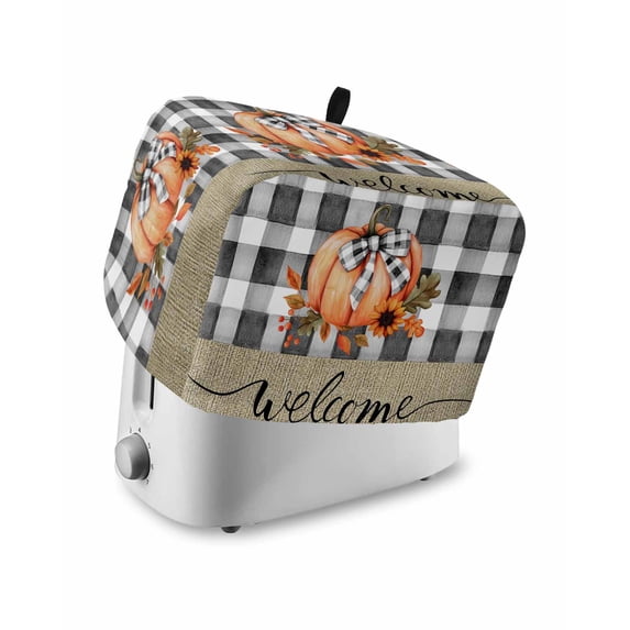 Fall Plaid Toaster Cover 4 Slice, Large Kitchen Appliance Covers ...