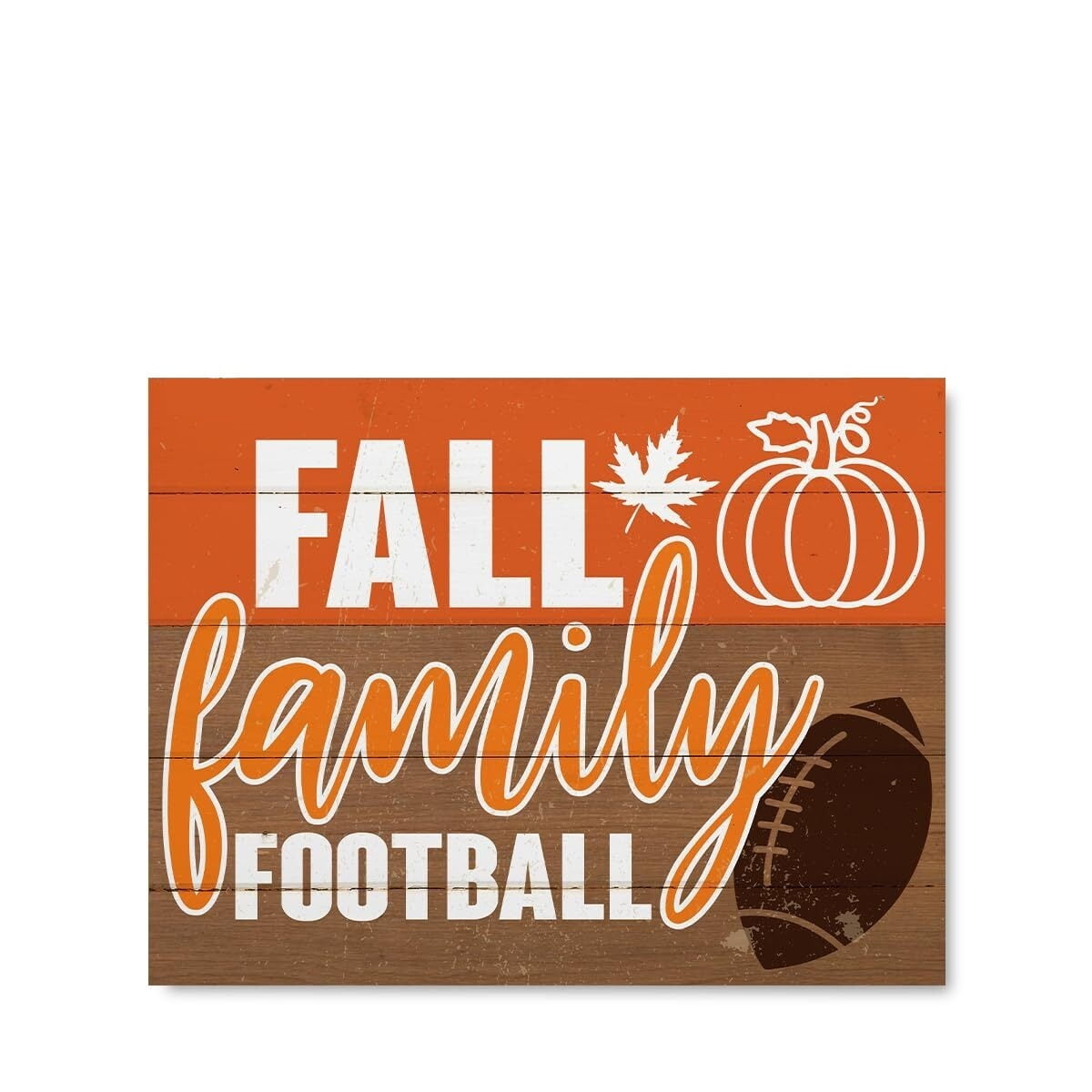 Fall Plaque Sign, Fall family football Door Decorations, Football ...