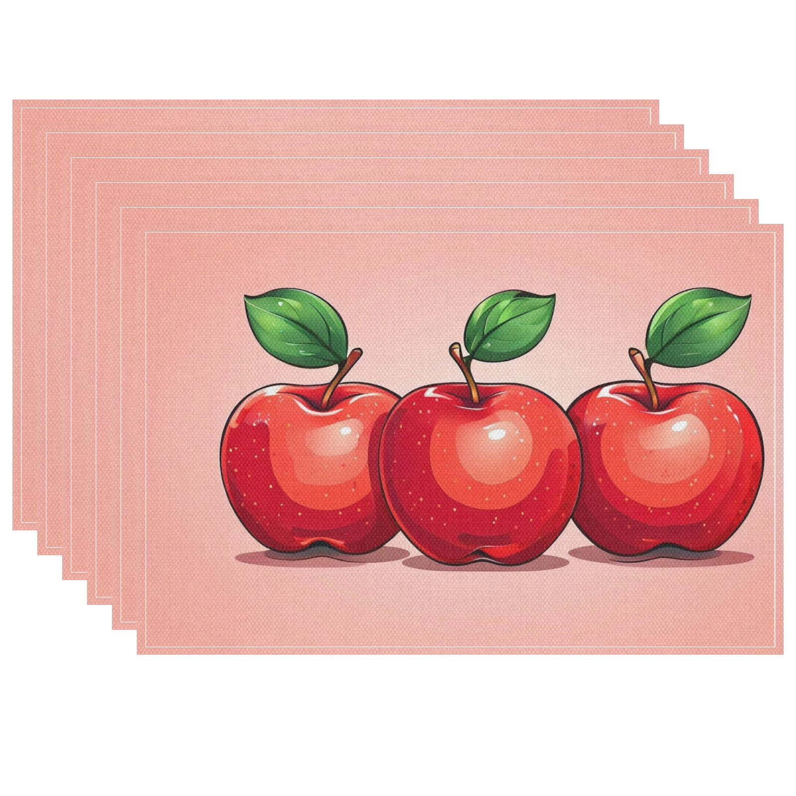 Fall Pretty Placemats, Durable Fade-Resistant Washable Placemat Pack Of ...