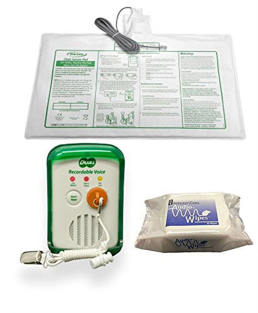 Fall Prevention Alarm Monitor - With Wander Prevention Cord and Two ...