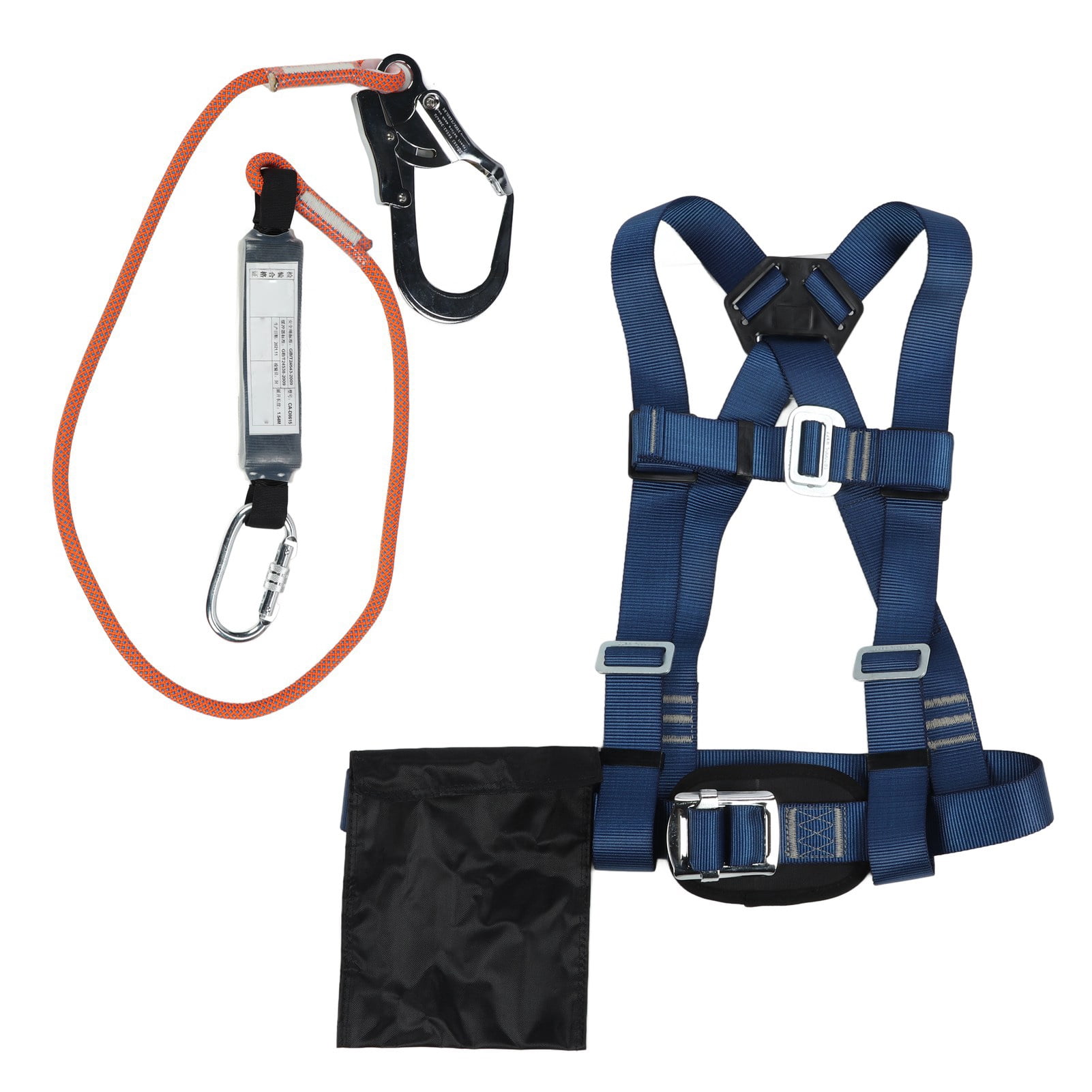 Fall Protection Harness High Strength Adjustable Shock Absorbing ...