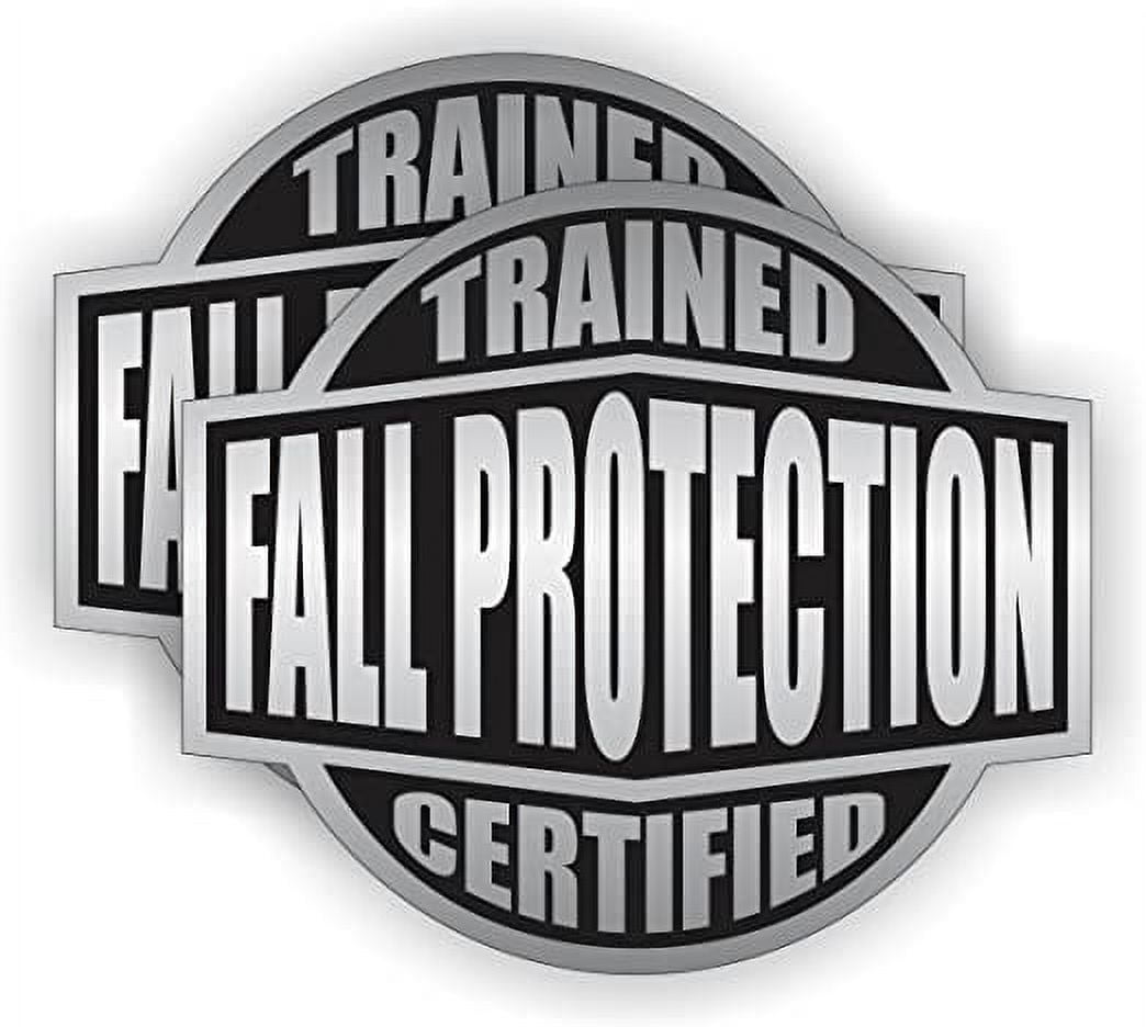 Fall Protection Trained & Certified Hard Hat Sticker / Helmet Decal ...