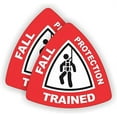 Fall Protection Trained Hard Hat Sticker / Helmet Decal Label Lunch ...