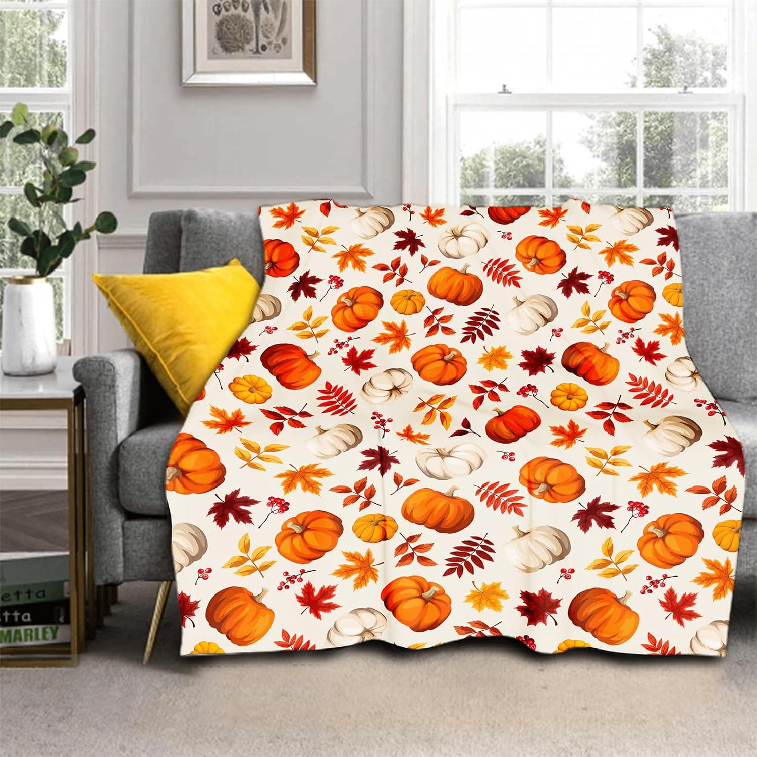 Fall Pumpkin Blanket 60