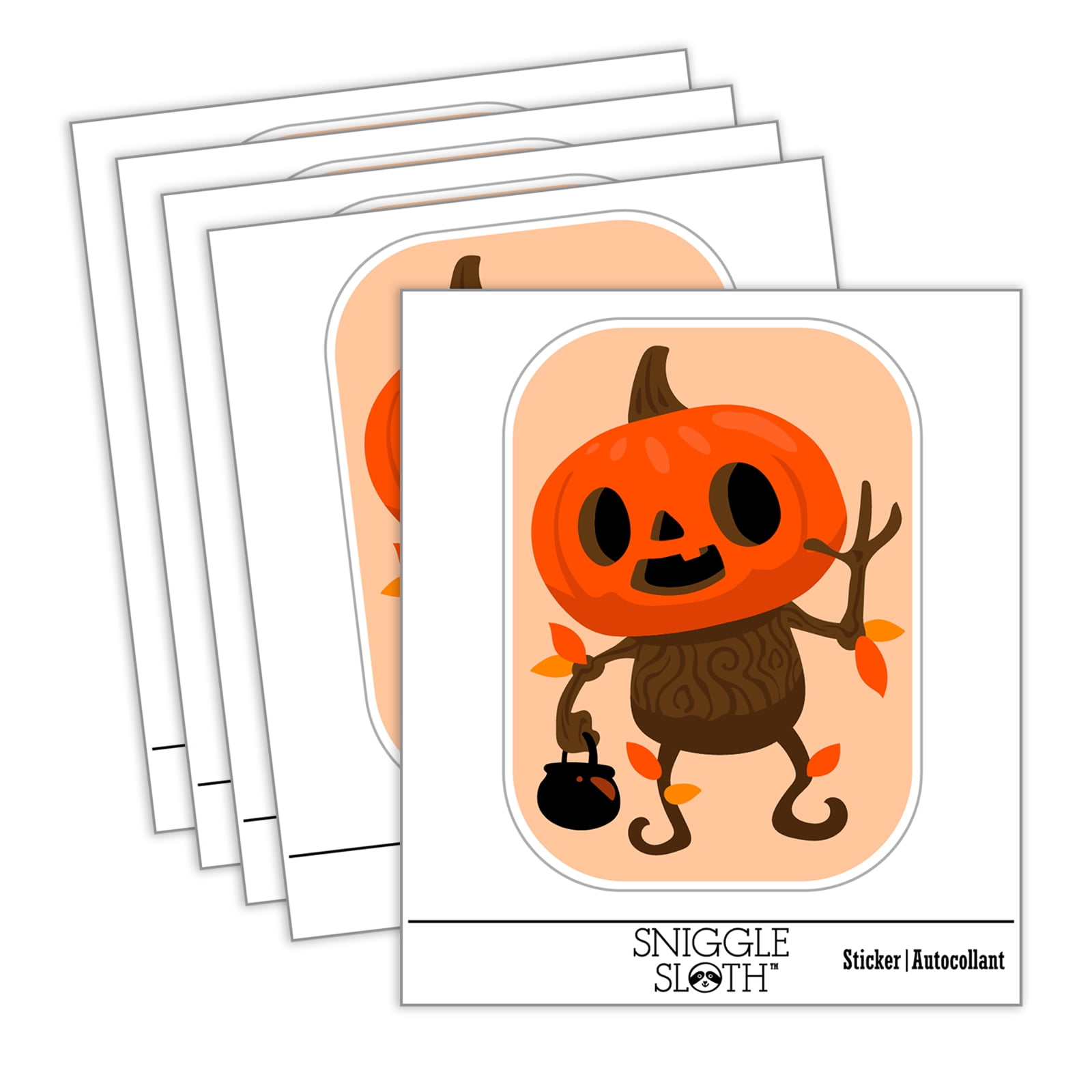 Fall Pumpkin Boy Halloween Jack O Lantern Car Window Bumper Water ...
