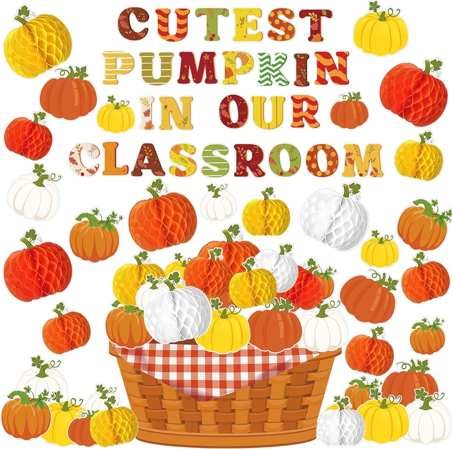 Fall Pumpkin Classroom Bulletin Decorations Cutest Pumpkin in Our ...