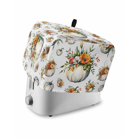 Fall Pumpkin Floral Toaster Cover 2 Slice, Small Kitchen Appliance ...